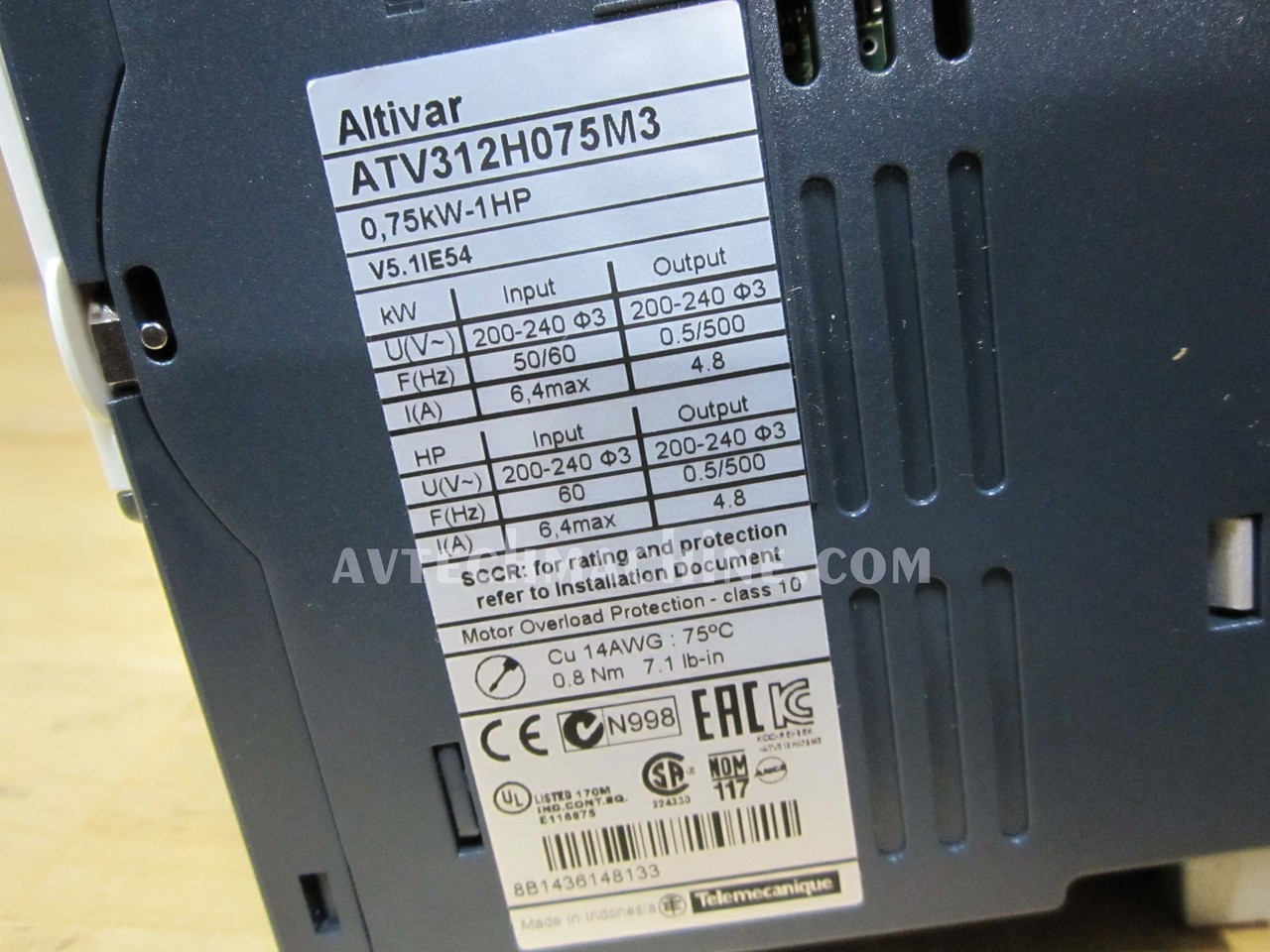 ATV312H075M3 Schneider Altivar Variable Speed Drive