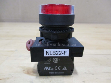 NLB22-F01RA NHD Flat Head Push Button Switch 22mm Diameter