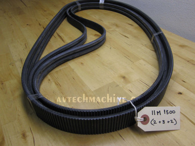 11M1500_2-3-2 Polymax Spindle Belt 7-11MS-1500 (2+3+2)