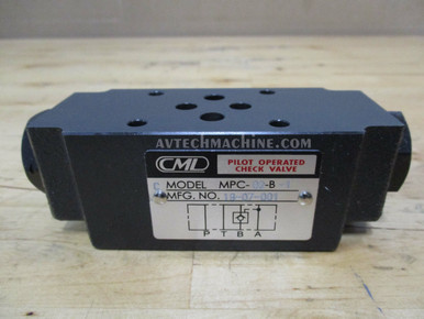 MPC-02-B-1-C CML Hydraulic Pilot Operated Check Valve