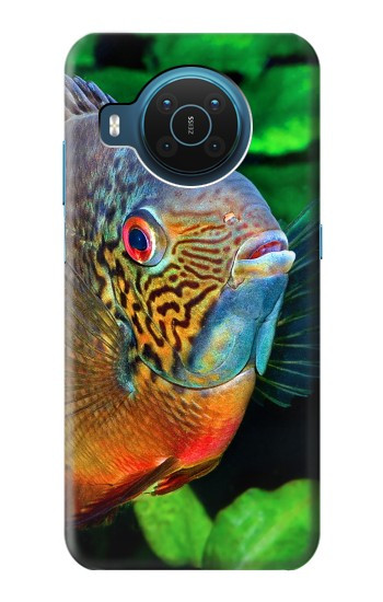 S1812 シクリッド魚 Cichlid Fish Nokia X20 バックケース、フリップケース・カバー