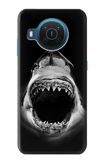 S3100 白のサメ Great White Shark Nokia X20 バックケース、フリップケース・カバー