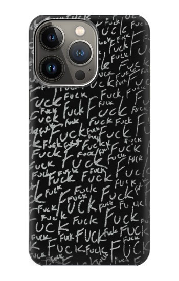 S3478 面白い言葉黒板 Funny Words Blackboard iPhone 13 Pro Max バックケース、フリップケース・カバー