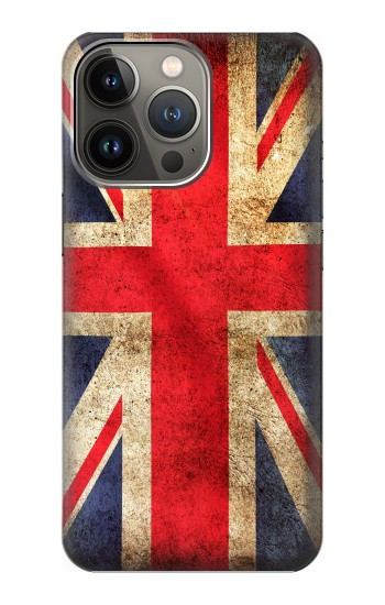 S2303 英国ヴィンテージ国旗 British UK Vintage Flag iPhone 14 Pro Max バックケース、フリップ ...