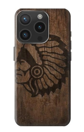 S3443 インディアンヘッド Indian Head iPhone 15 Pro バックケース、フリップケース・カバー