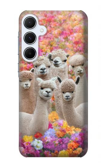 S3916 アルパカファミリー ベビーアルパカ Alpaca Family Baby Alpaca Samsung Galaxy A55 5G ...