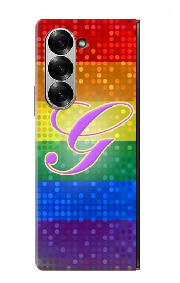 S2899 レインボーLGBTゲイプライド旗 Rainbow LGBT Gay Pride Flag Samsung Galaxy Z ...