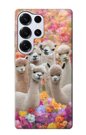 S3916 アルパカファミリー ベビーアルパカ Alpaca Family Baby Alpaca Samsung Galaxy S25 ...
