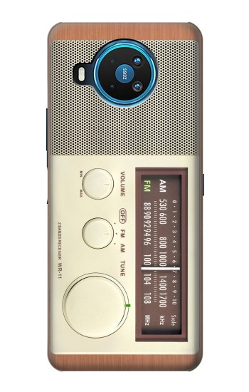 S3165 FM AM木レシーバーグラフィック FM AM Wooden Receiver Graphic Nokia 8.3 5G バック ...