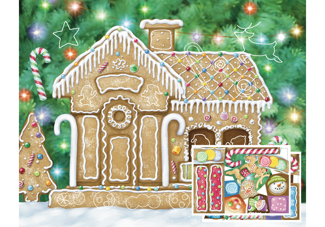 BB210 | Gingerbread House Sticker Advent Calendar - Vermont Christmas ...