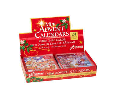 CLMX4 | Whimsical Assortment Advent Cards - Vermont Christmas Company