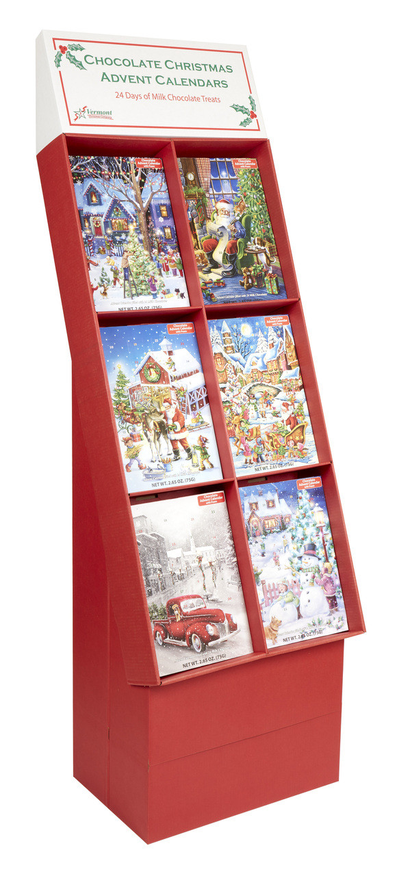 RKAZ2 | Chocolate Advent Display - Vermont Christmas Company