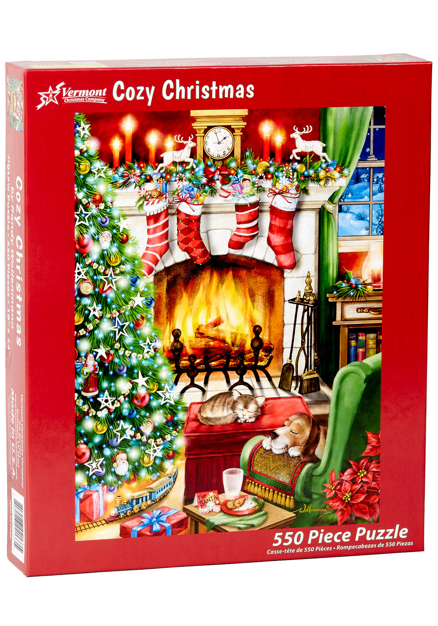 VC1089 | Cozy Christmas Jigsaw Puzzle - 550 PC - Vermont Christmas Company