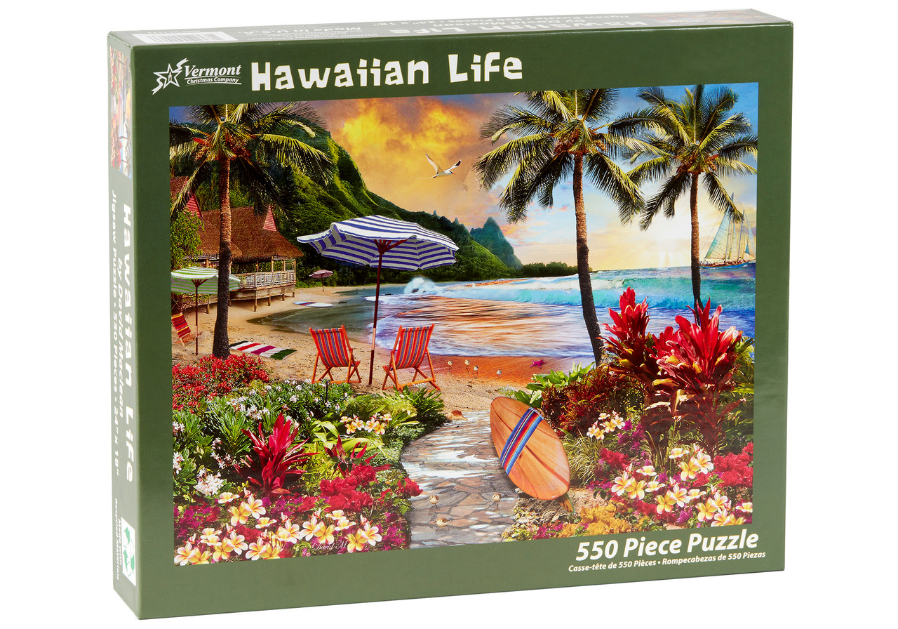 VC1134 | Hawaiian Life Jigsaw Puzzle - 550 PC - Vermont Christmas Company