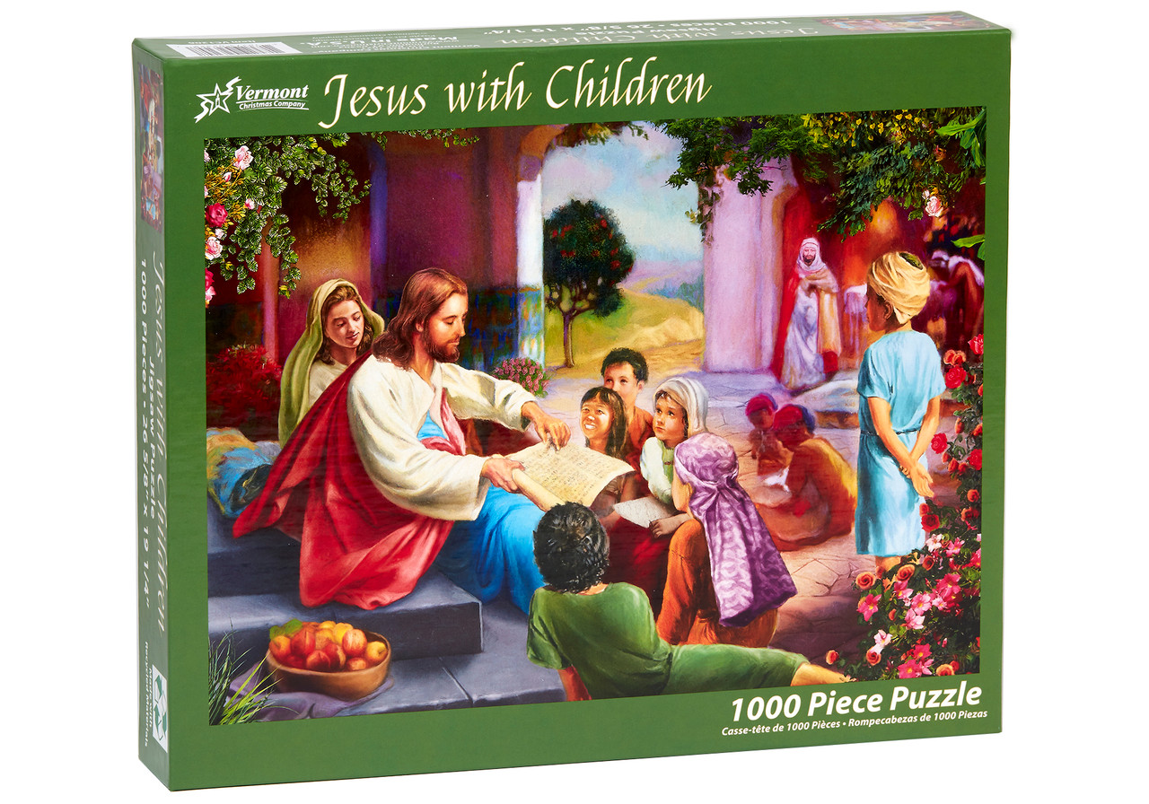VC1206 | Jesus with Children Jigsaw Puzzle - 1000 PC - Vermont ...