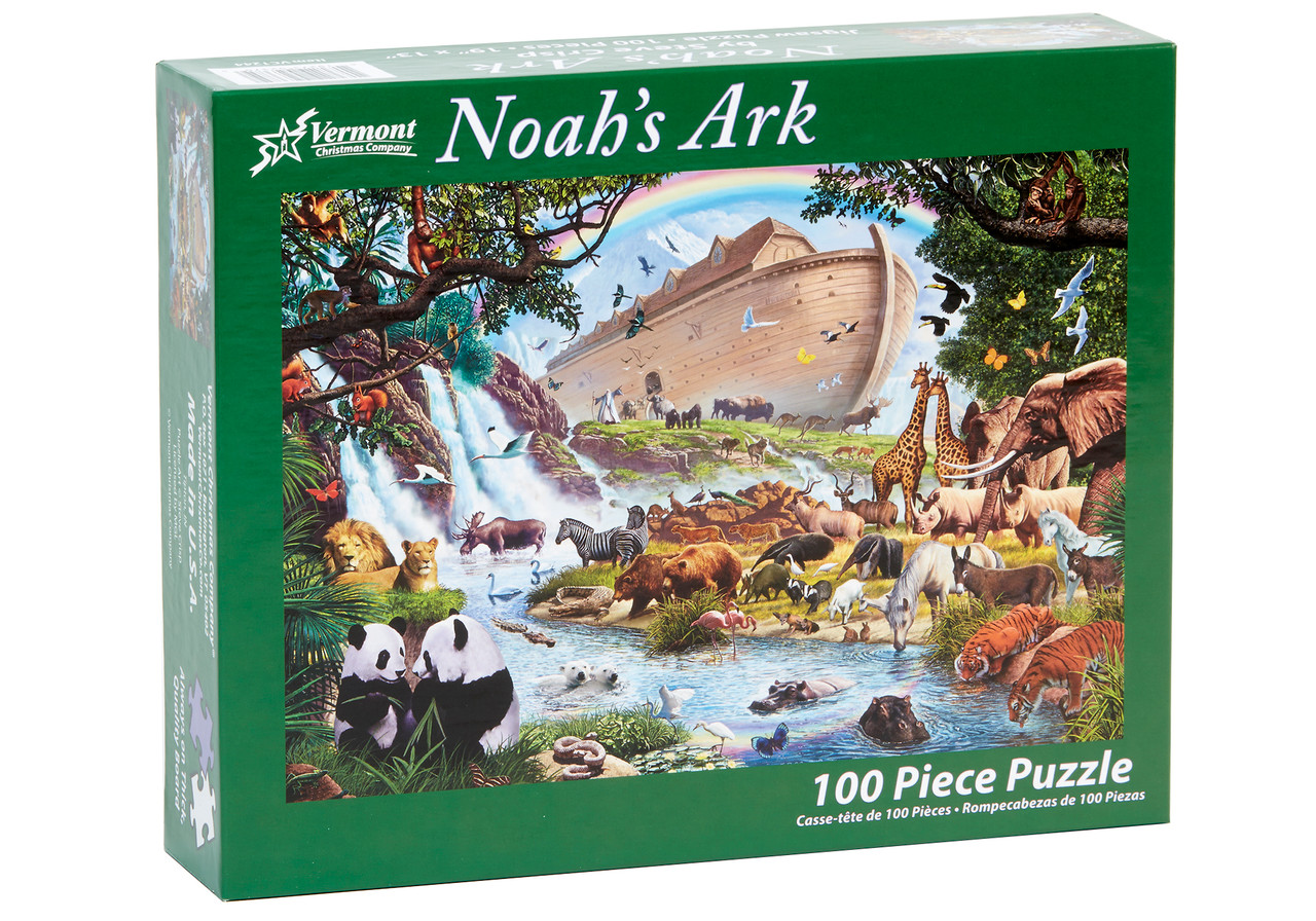 VC1244 | Noah's Ark Jigsaw Puzzle - 100 PC - Vermont Christmas Company