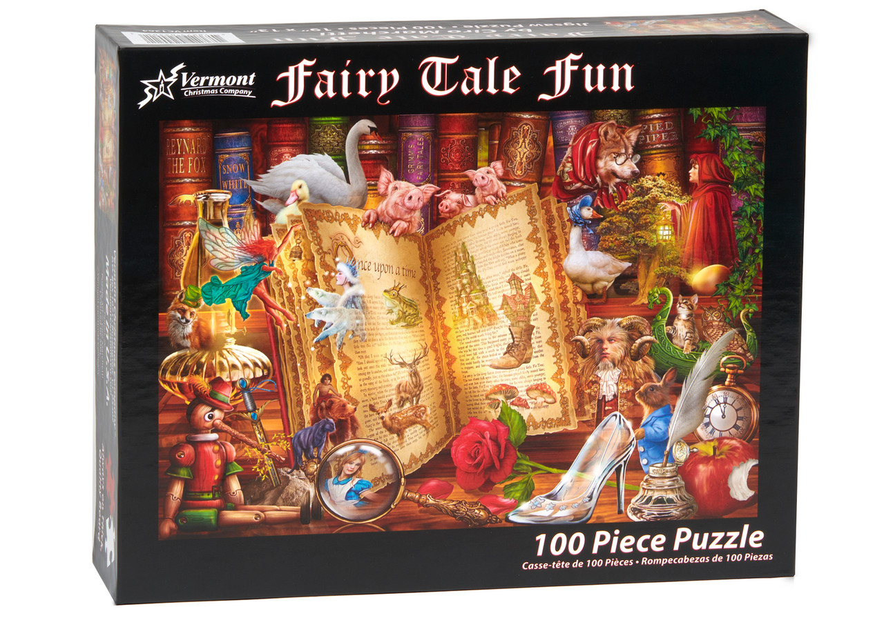 VC1264 | Fairy Tale Fun Jigsaw Puzzle - 100 PC - Vermont Christmas Company