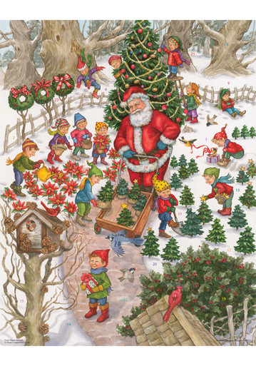 BB723 | Santa's Tree Farm Advent Calendar - Vermont Christmas Company
