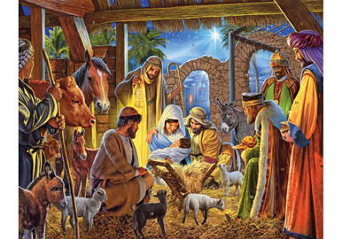BB769 | Joyous Nativity Advent Calendar - Vermont Christmas Company