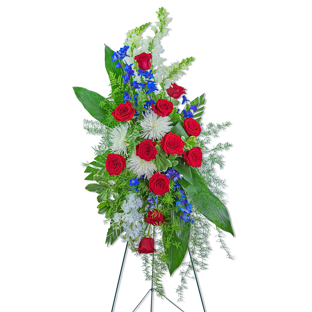 Valiant Honor Standing Spray - Abbott Florist