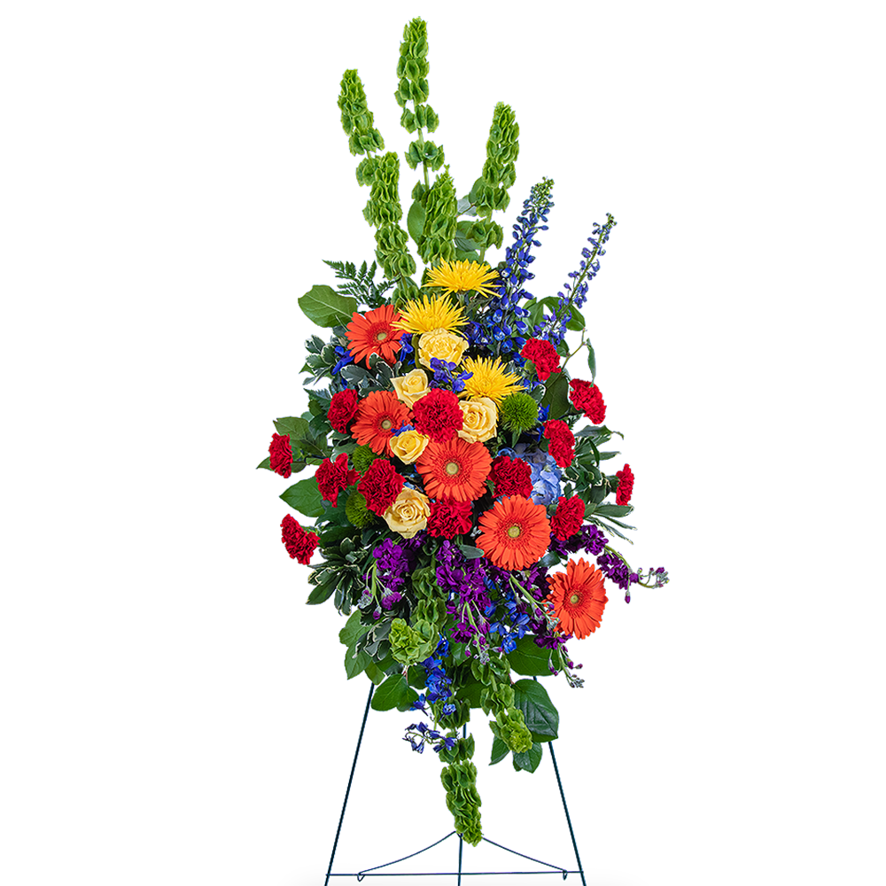 Vibrant Life Standing Spray - Abbott Florist