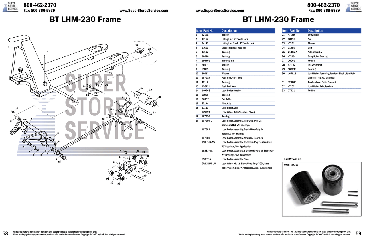 *BT LHM 230 Frame - Super Stores Service
