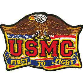 PATCH-USMC,DEATH BEFORE DISHONOR - HQ Company/Surplus Warrior