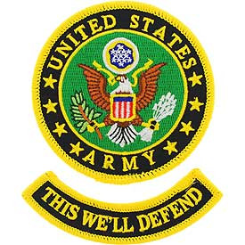 PATCH-ARMY LOGO, THIS WE'LL DEFEND - HQ Company/Surplus Warrior