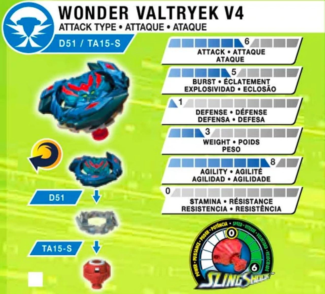 HASBRO Wonder Valtryek V4 / Winning Valkyrie Burst Turbo Slingshock ...