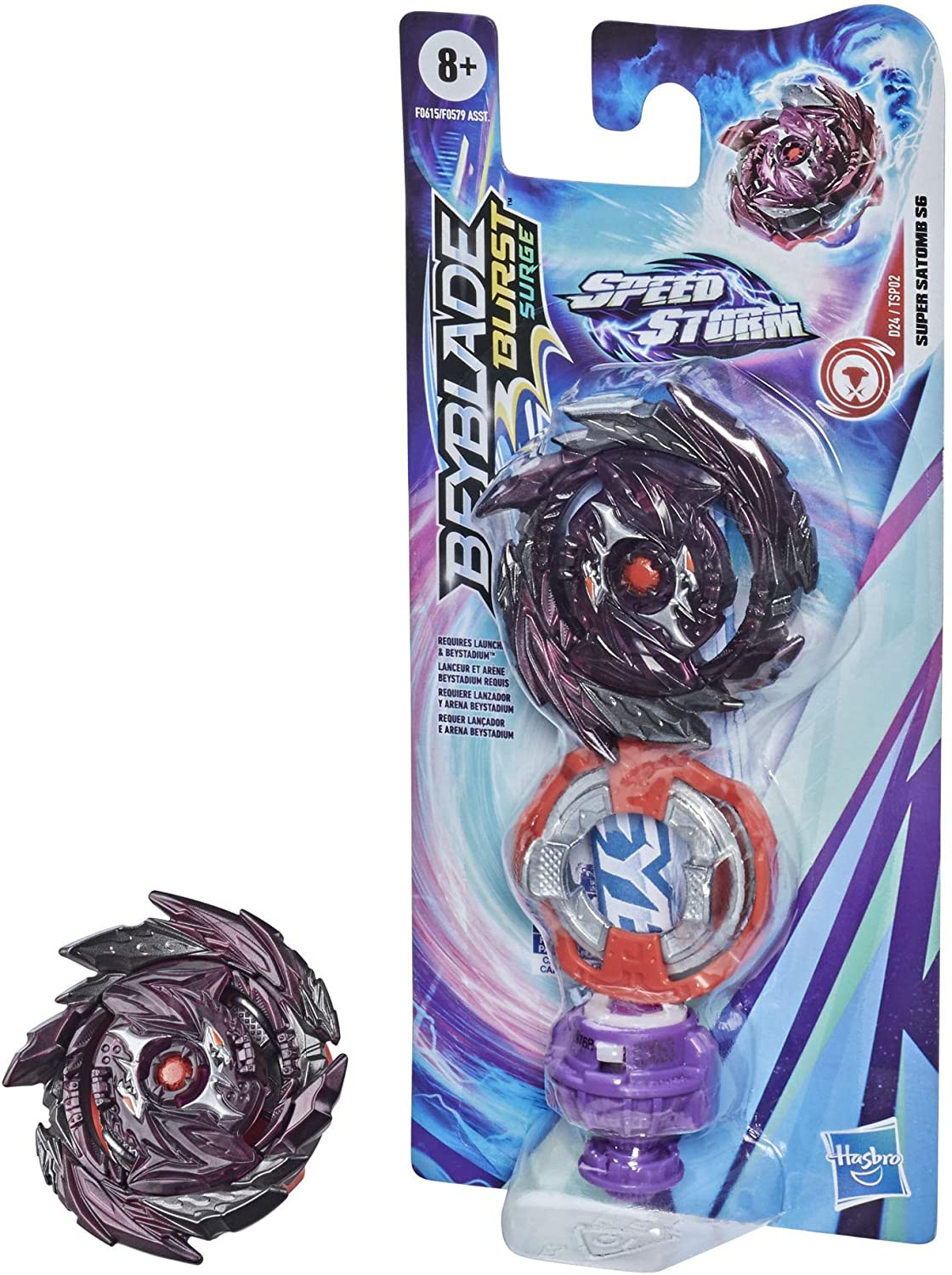 HASBRO Super Satomb S6 Burst Surge SpeedStorm Beyblade F0615 ...