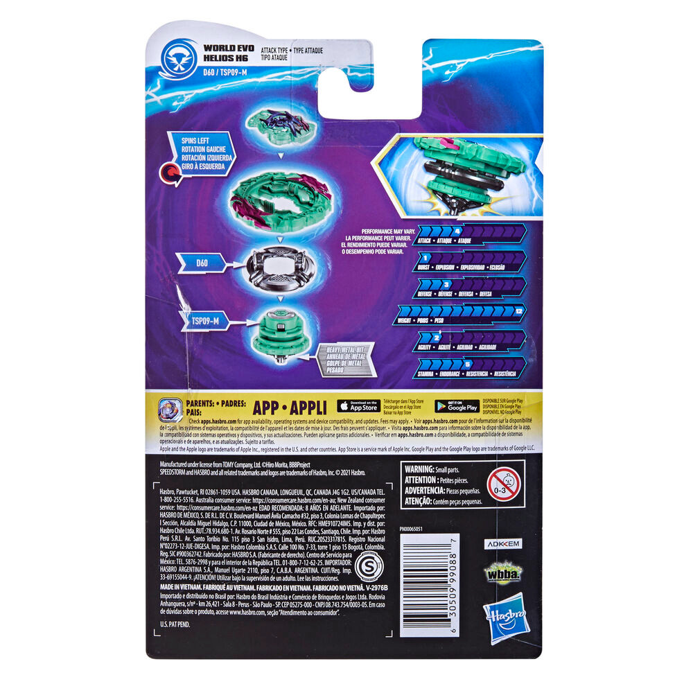 HASBRO Kolossal Helios H6 Burst Surge SpeedStorm Beyblade F0554 ...