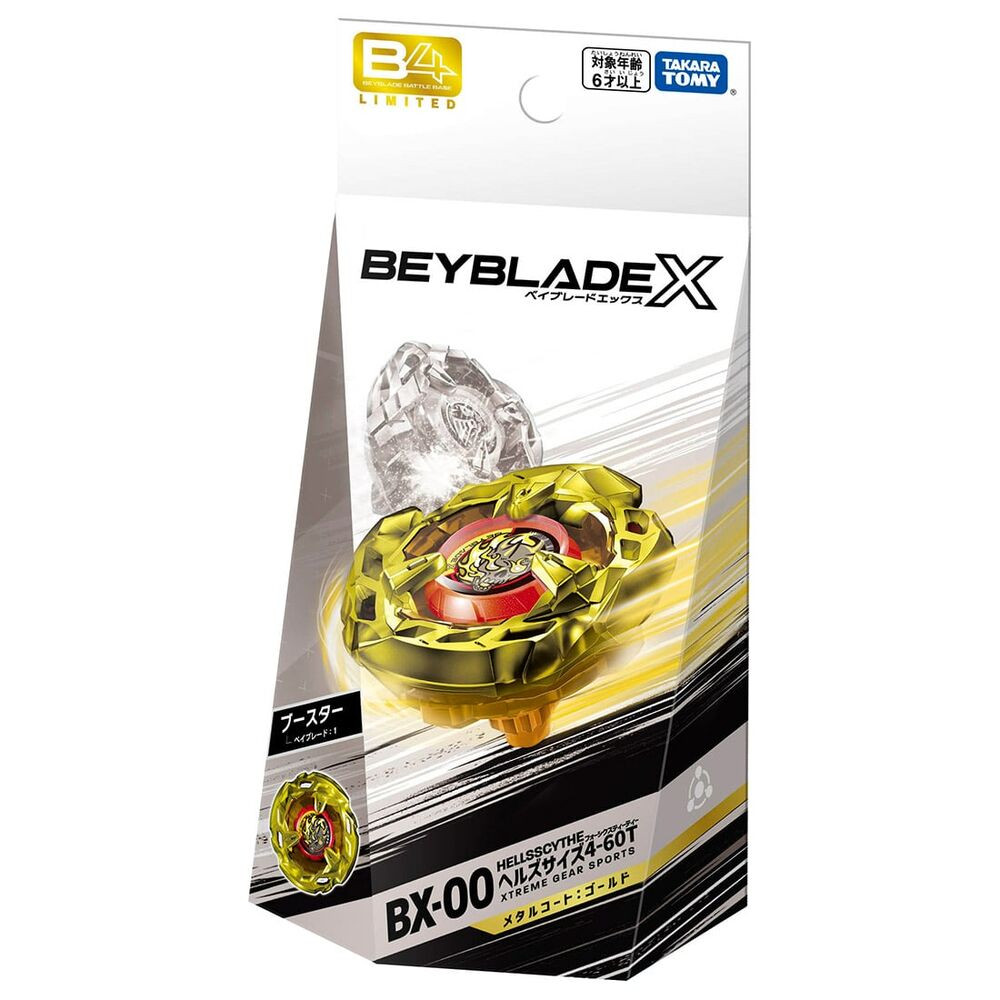 TAKARA TOMY Beyblade X GOLD Hells Scythe 4-60T BX-00 - BeysAndBricks
