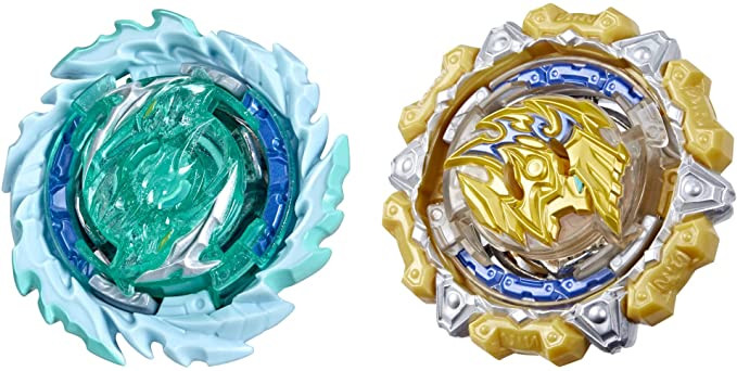 HASBRO Magma Roktavor R7 & Gilded Balderov B7 Beyblade Burst DB ...