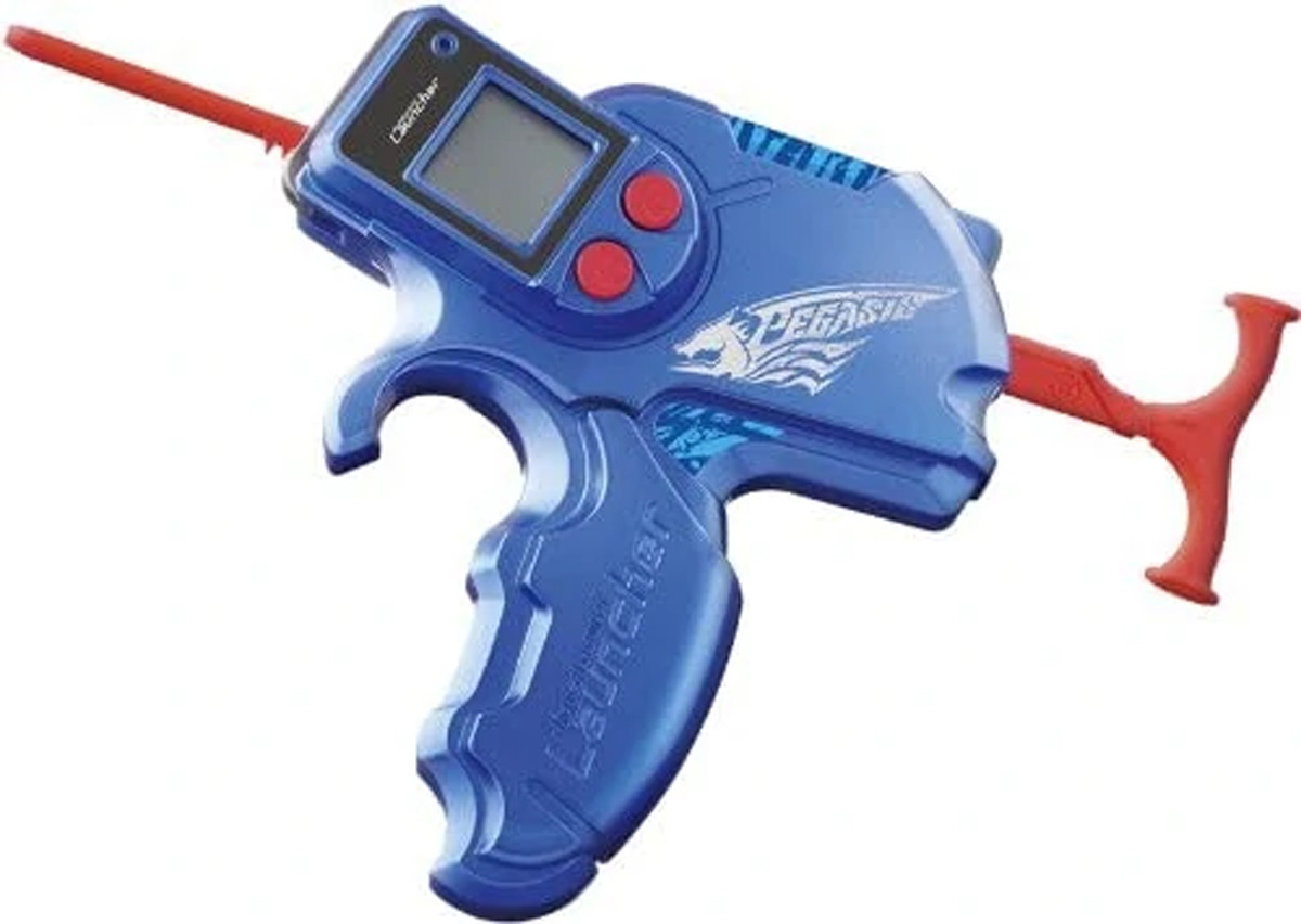 TAKARA TOMY Metal Fusion Beyblade Digital Power Launcher, Blue Pegasis ...
