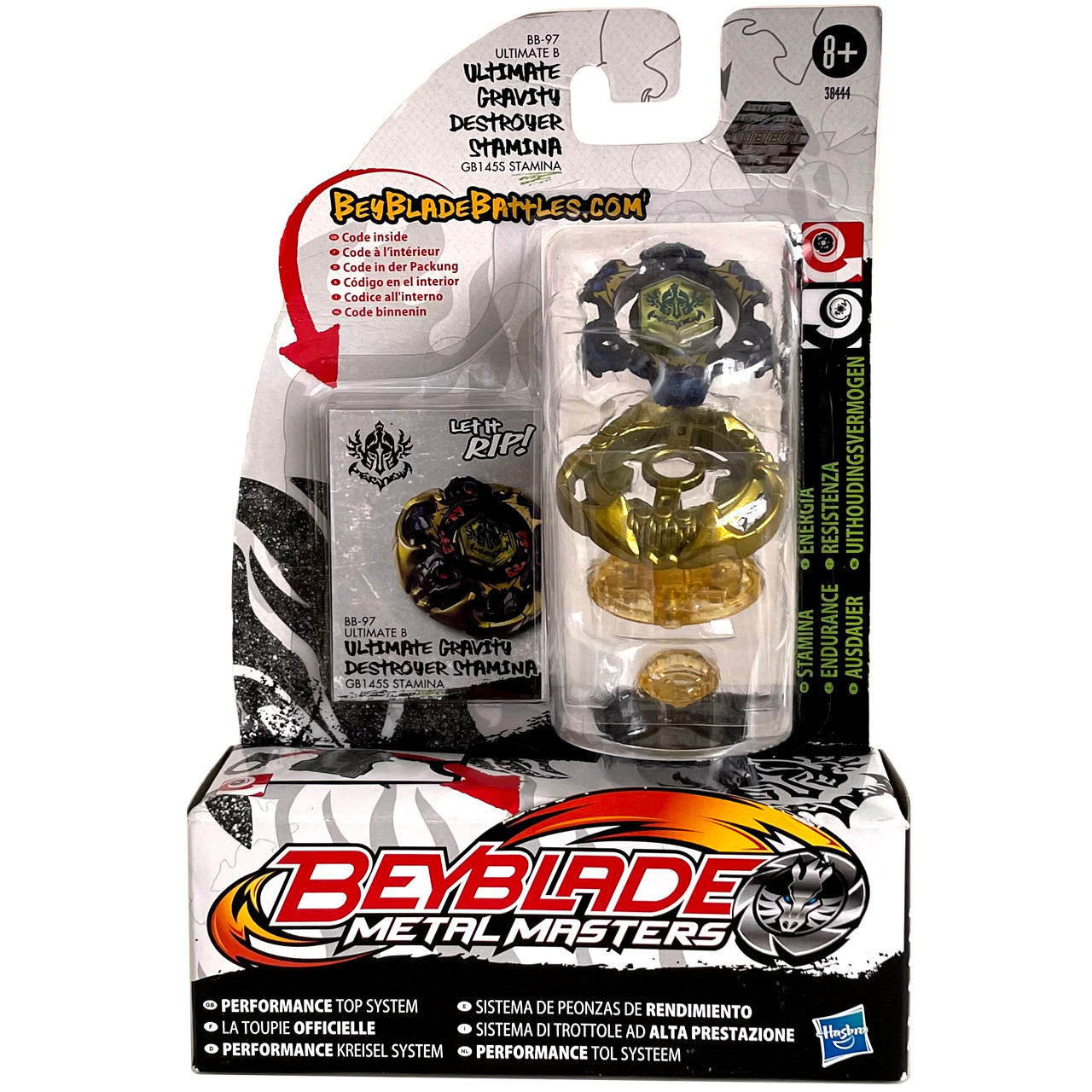 HASBRO Cyber Pegasus / Pegasis 105F Legends Metal Masters Beyblade BB ...