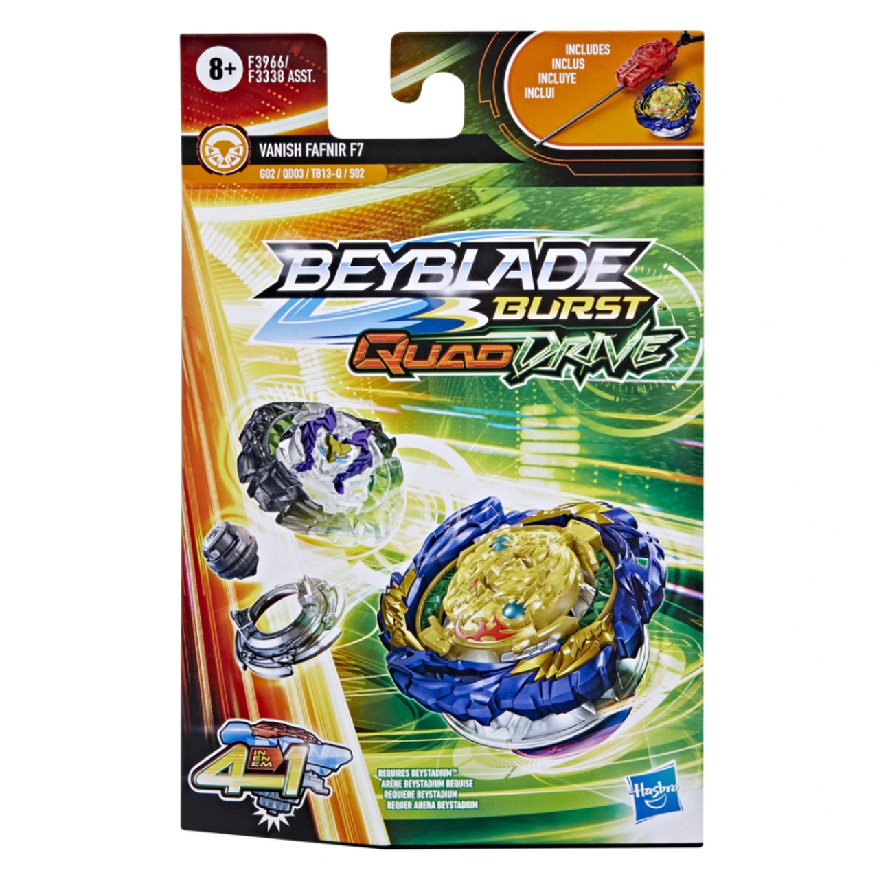 TAKARA TOMY Vanish Fafnir Tapered Kick-3 Burst DB Beyblade B-185 ...