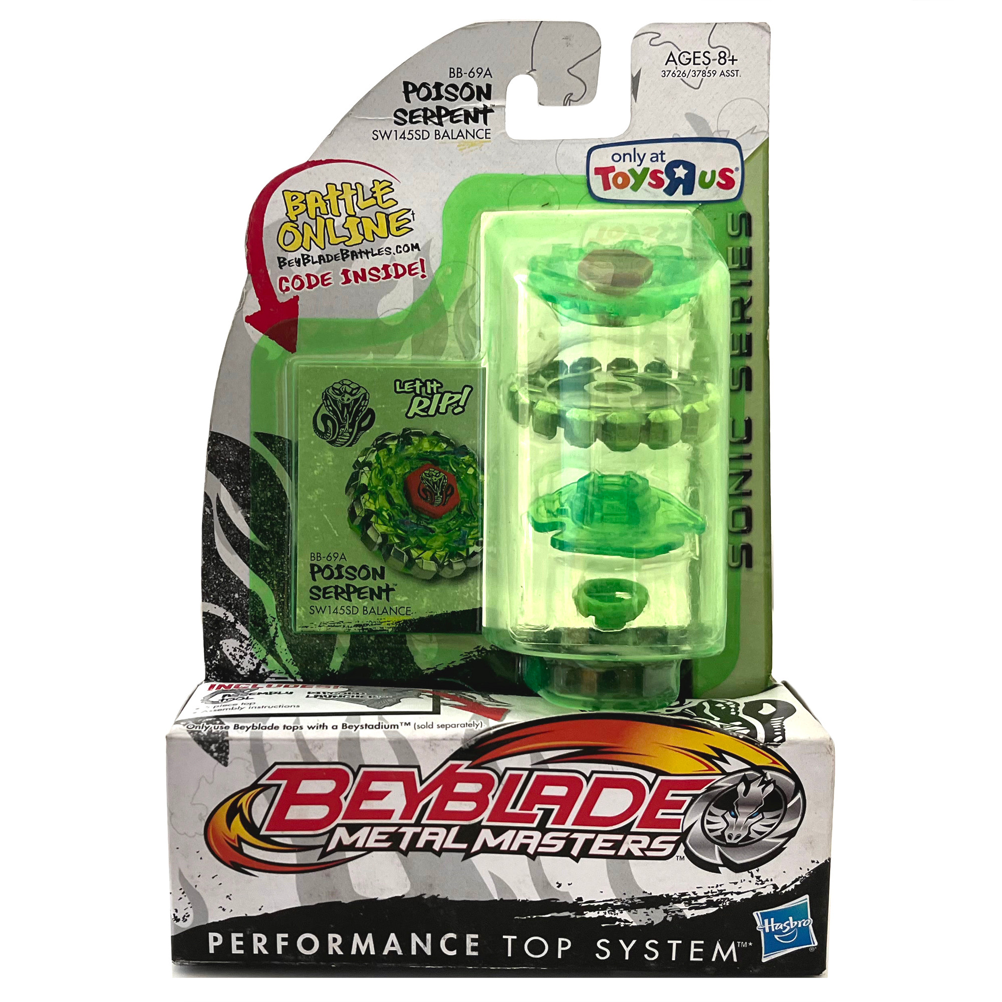 HASBRO Evil Befall / Killer Beafowl UW145EWD Metal Masters Beyblade BB ...