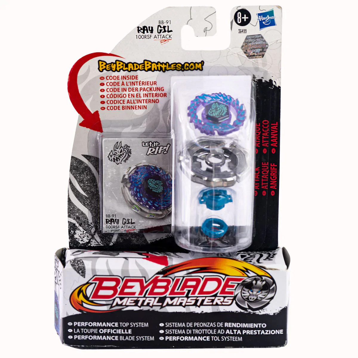 HASBRO Ray Gil 100RSF Metal Masters Beyblade BB-91 - BeysAndBricks