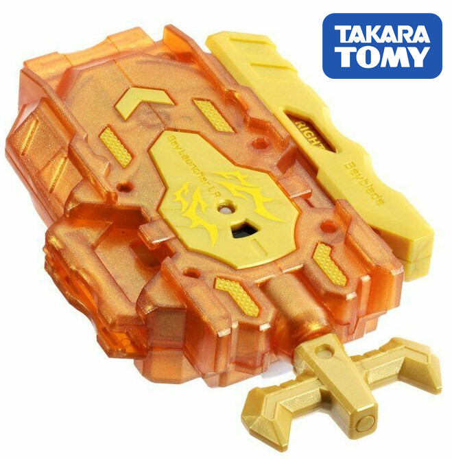 GOLD B-00 BeyLauncher LR Beyblade BURST String Launcher Ripper NWOP ...