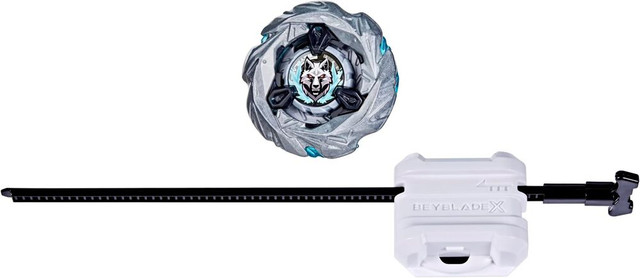 HASBRO Silver Sterling Wolf 3-80FB Beyblade X Starter UX-08 - BeysAndBricks