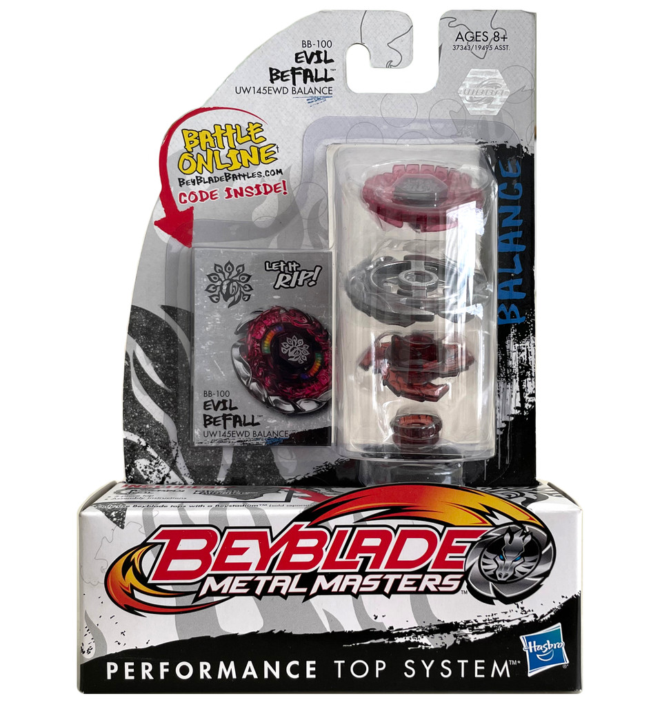HASBRO Evil Befall / Killer Beafowl UW145EWD Metal Masters Beyblade BB ...