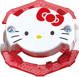 TAKARA TOMY Astral Hello Kitty .Ov.R'-0 Burst Ultimate DB Beyblade B-00 ...