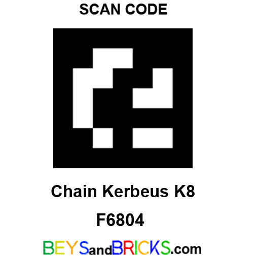 HASBRO Chain Kerbeus K8 Burst DB QuadStrike Beyblade F6804 - BeysAndBricks