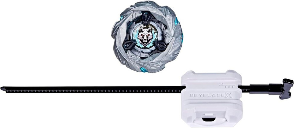 HASBRO Silver Sterling Wolf 3-80FB Beyblade X Starter UX-08 - BeysAndBricks