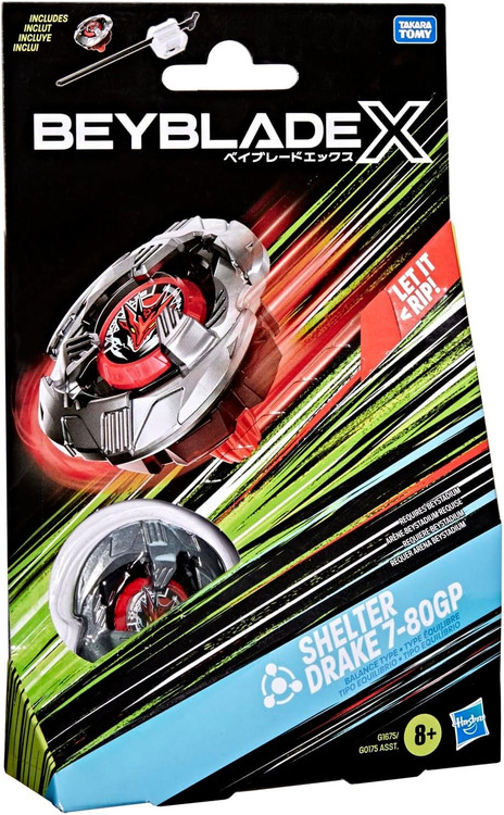 HASBRO Shelter Drake 7-80GP Beyblade X Starter BX-39 - BeysAndBricks