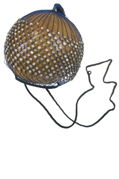Classic Heartwood Extra-large Axatse Shekere on a Rope - 9" wide ...