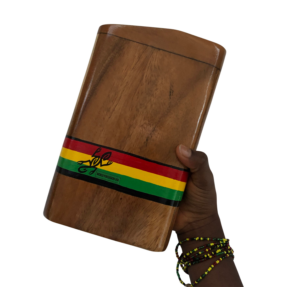 Hardwood Box Didgeridoo - Rasta Teak - Djembe Direct