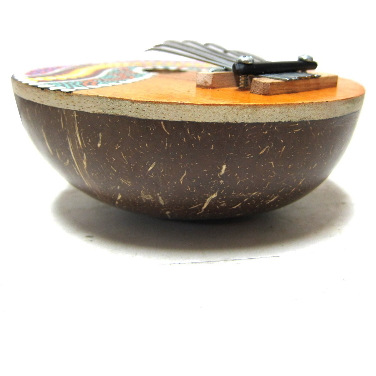 Kalimba Thumb Piano - 7 keys - Tunable - Coconut Shell - Painted, by ...