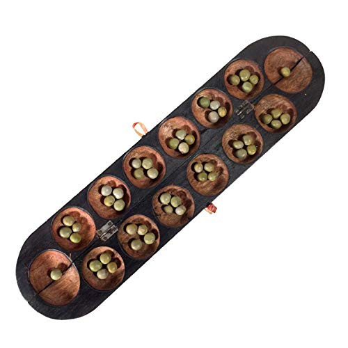 African Oware (mancala) Seed Board Game - Extended size - Djembe Direct
