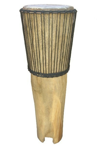 Classical Heartwood Ngoma Drum - 13x42 - Ashiko Style - Djembe Direct